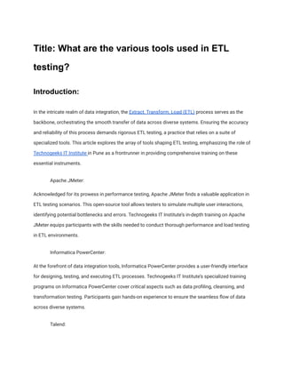Title_ What are the various tools used in ETL testing.pdf