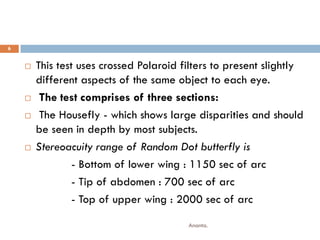Titmus fly test -polaroid vectograph.. | PDF