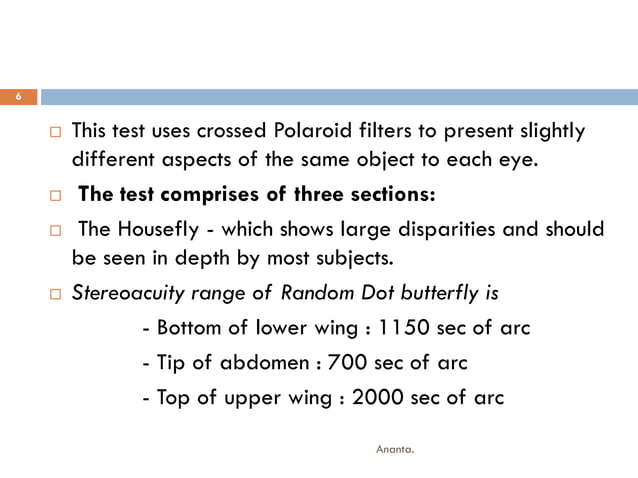 Titmus fly test -polaroid vectograph.. | PDF