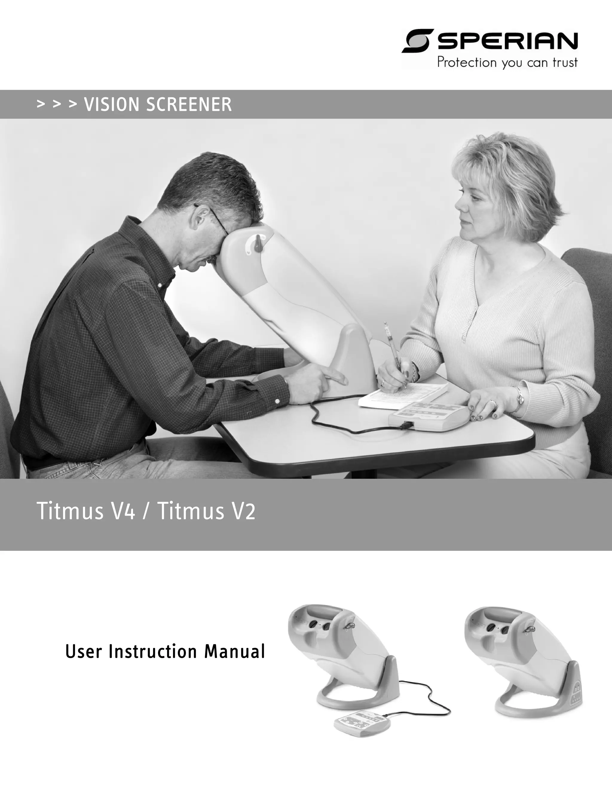 Titmus V4 vision screener user manual | PDF