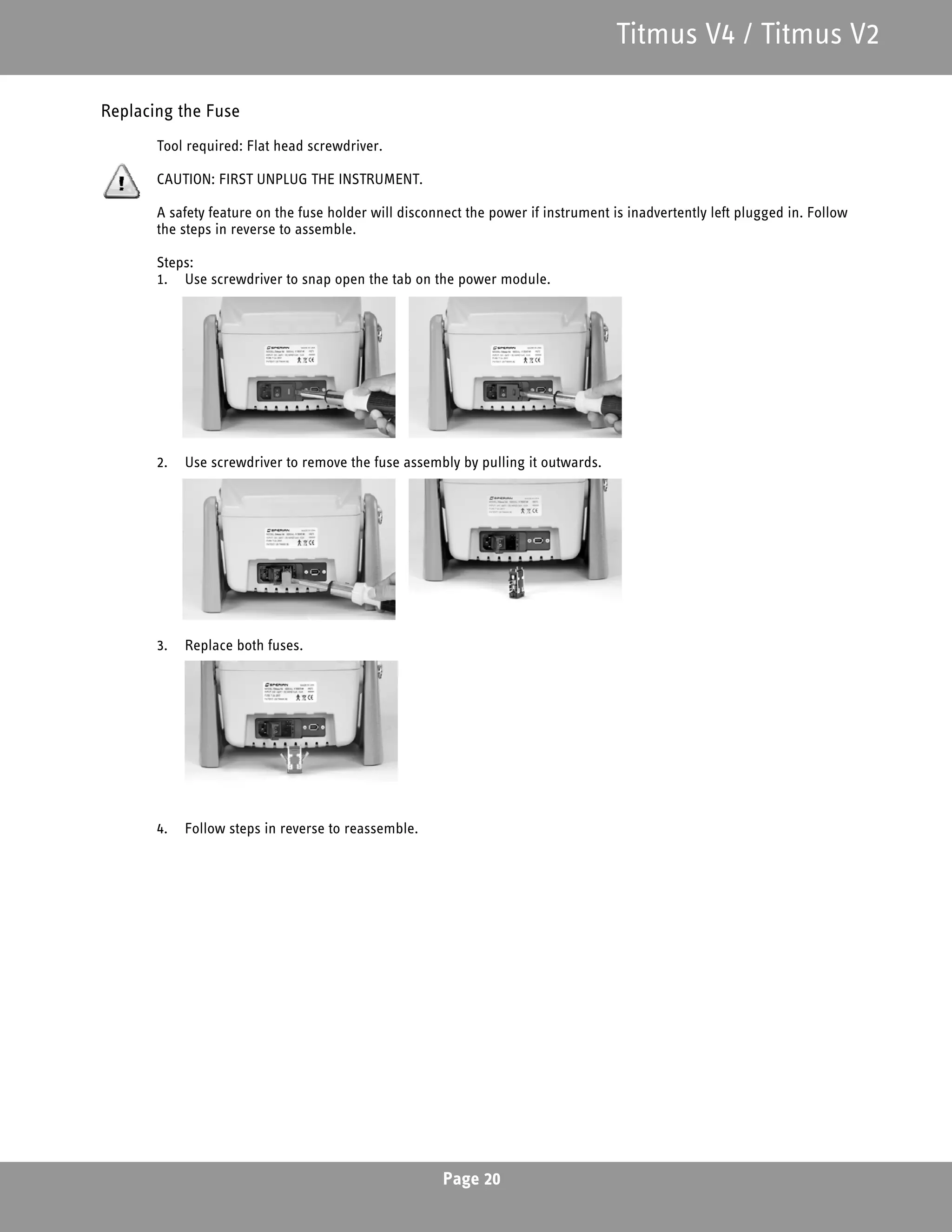 Titmus V4 vision screener user manual | PDF
