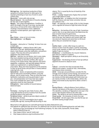 Titmus V4 vision screener user manual | PDF