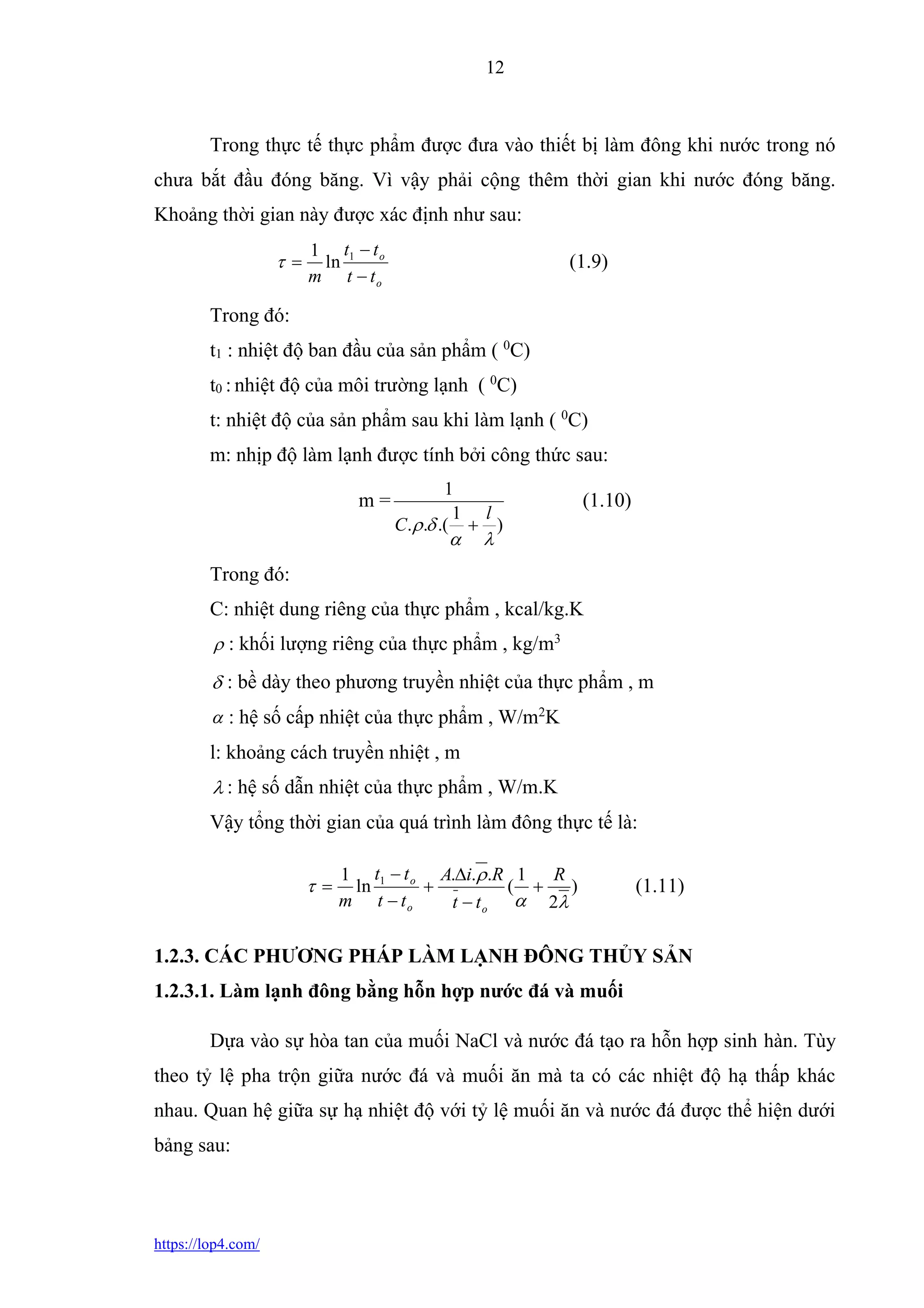 Đề tài Tính toán thiết kế hệ thống lạnh cấp đông cho phân xưởng chế biến thủy sản xuất khẩu Đại ...