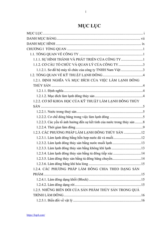 Đề tài Tính toán thiết kế hệ thống lạnh cấp đông cho phân xưởng chế biến thủy sản xuất khẩu Đại ...