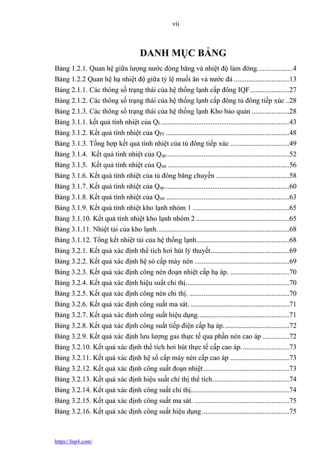 Đề tài Tính toán thiết kế hệ thống lạnh cấp đông cho phân xưởng chế biến thủy sản xuất khẩu Đại ...