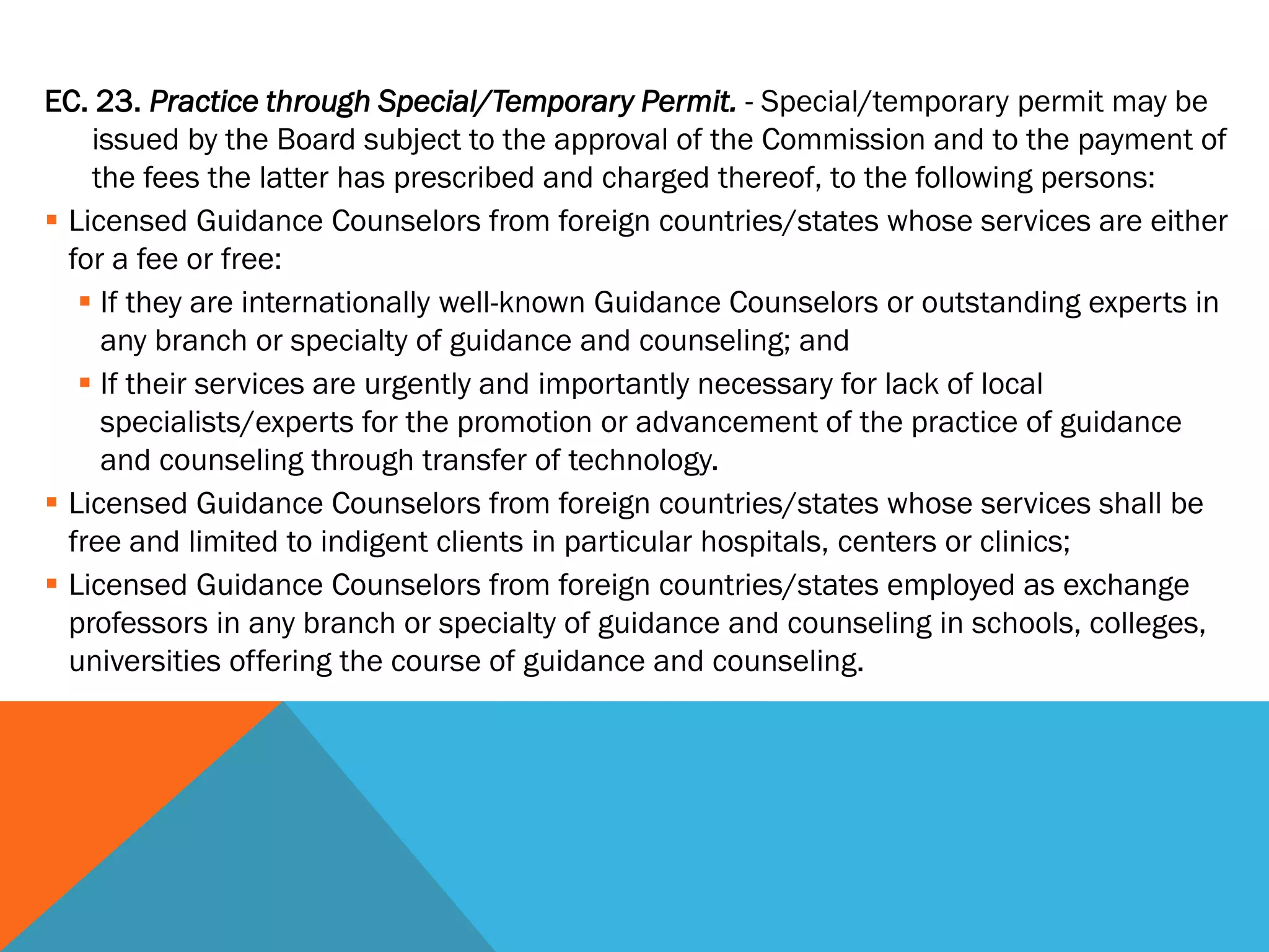 R.A. 9258 THE GUIDANCE AND COUNSELING ACT OF 2004 | PPTX