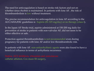 Lone Atrial Fibrillation | PPT