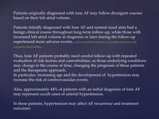 Lone Atrial Fibrillation | PPT