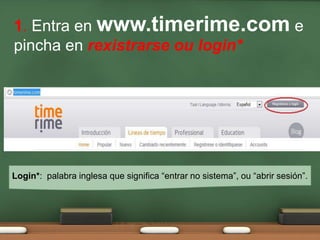 Titorial: facer unha liña de tempo conTimeRime | PPTX