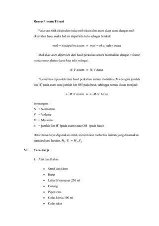 Titrasi asam basa | DOCX