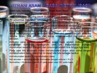 Titrasi asam basa | PPT