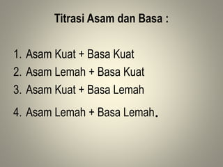 Titrasi asam basa | PPTX