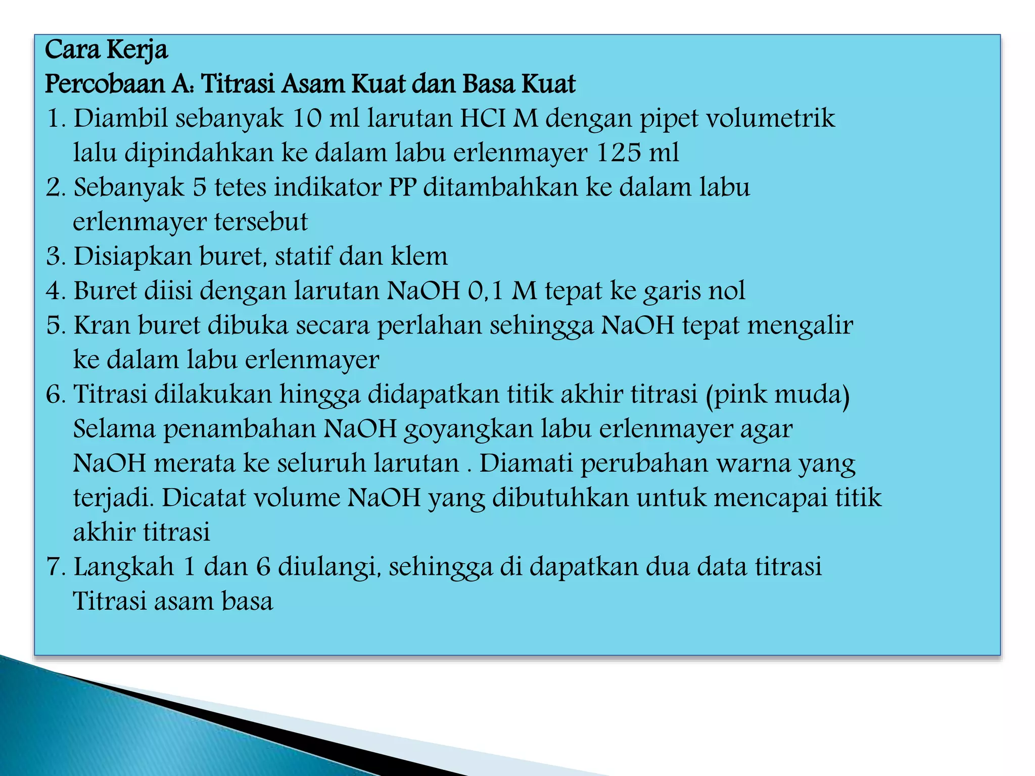 Titrasi asam basa kelompok 1 | PPTX