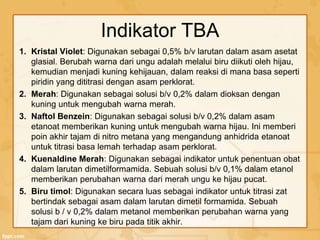Titrasi Bebas Air | PPTX