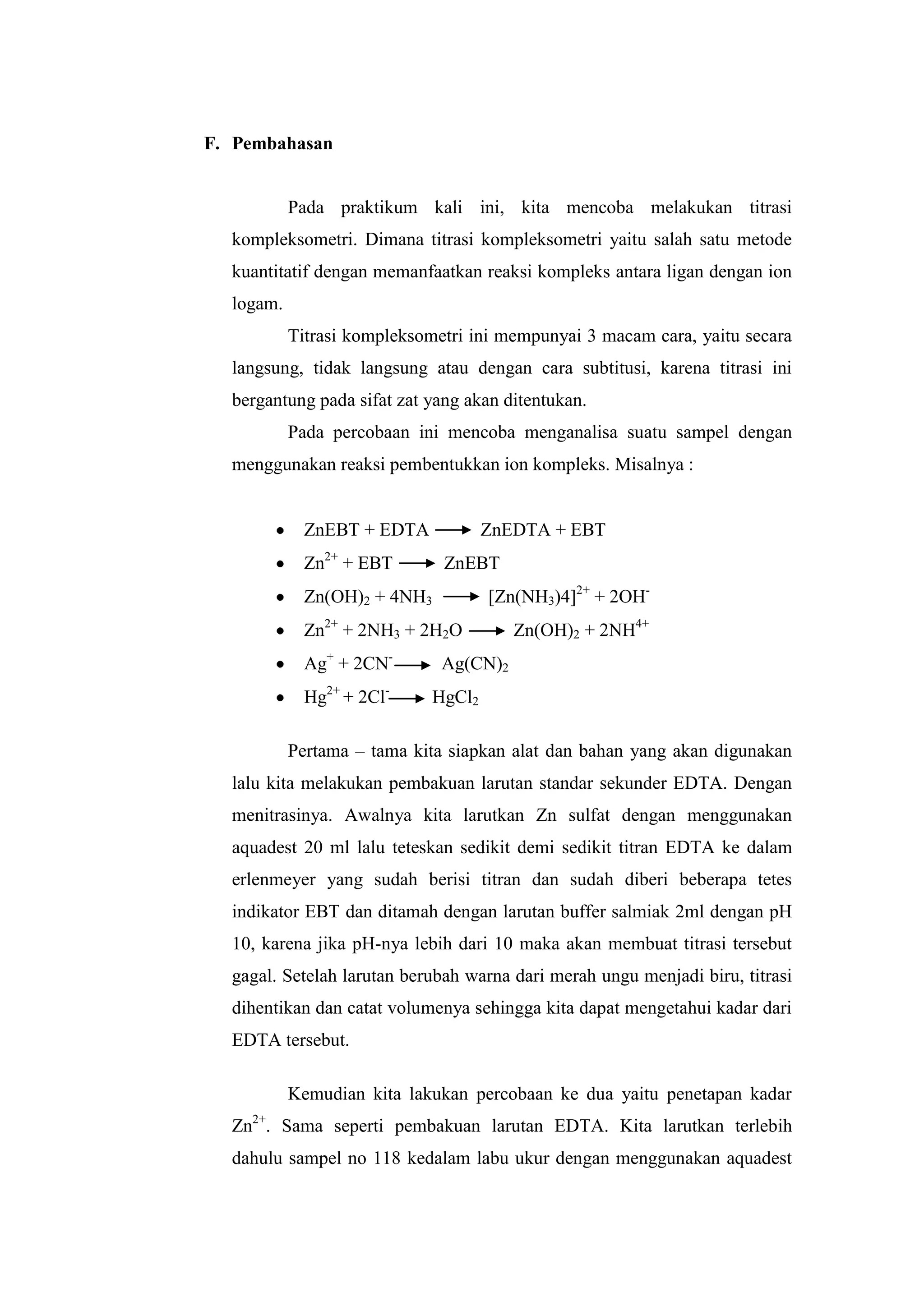 Titrasi kompleksometri | DOCX