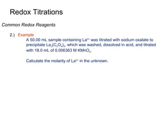 Titrasi redoks 2 | PPT