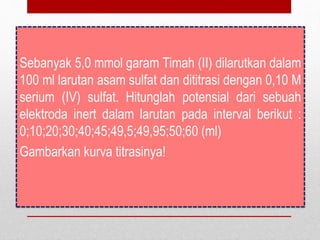 Titrasi redoks metode serimetri | PPTX