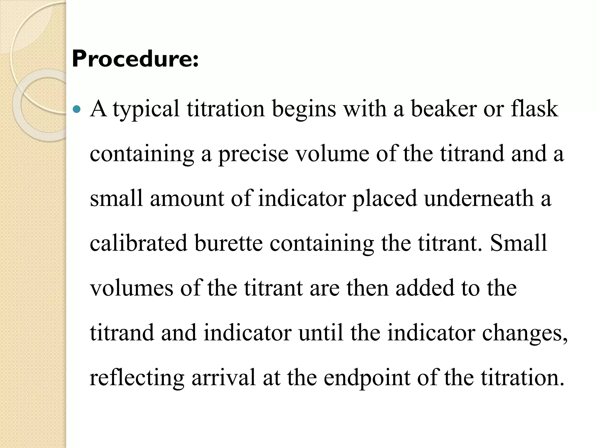 Titration method of analysis | PDF