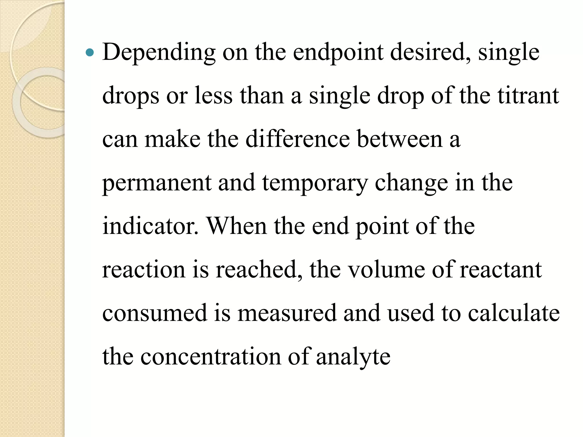 Titration method of analysis | PDF | Chemistry | Science