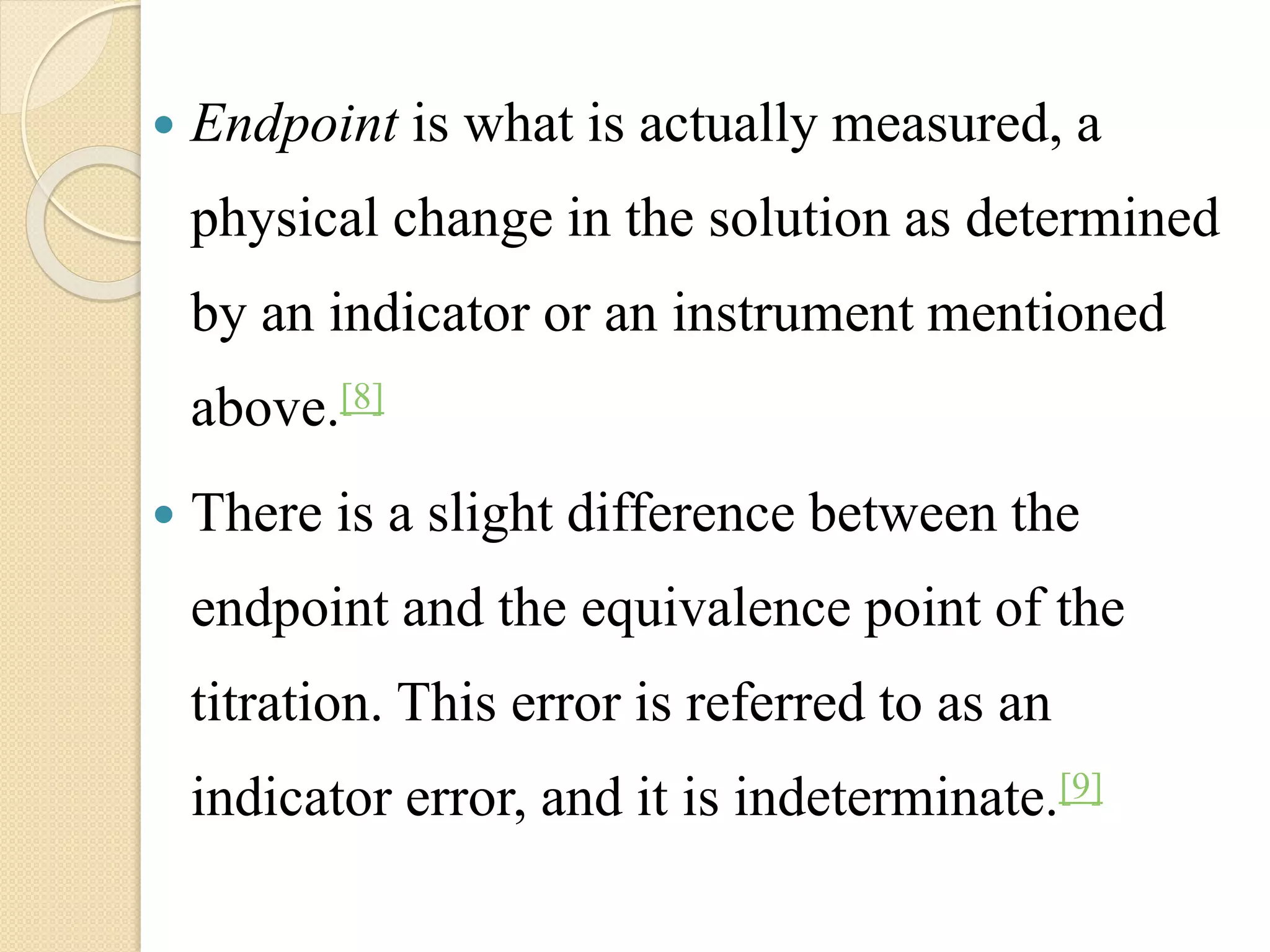 Titration method of analysis | PDF