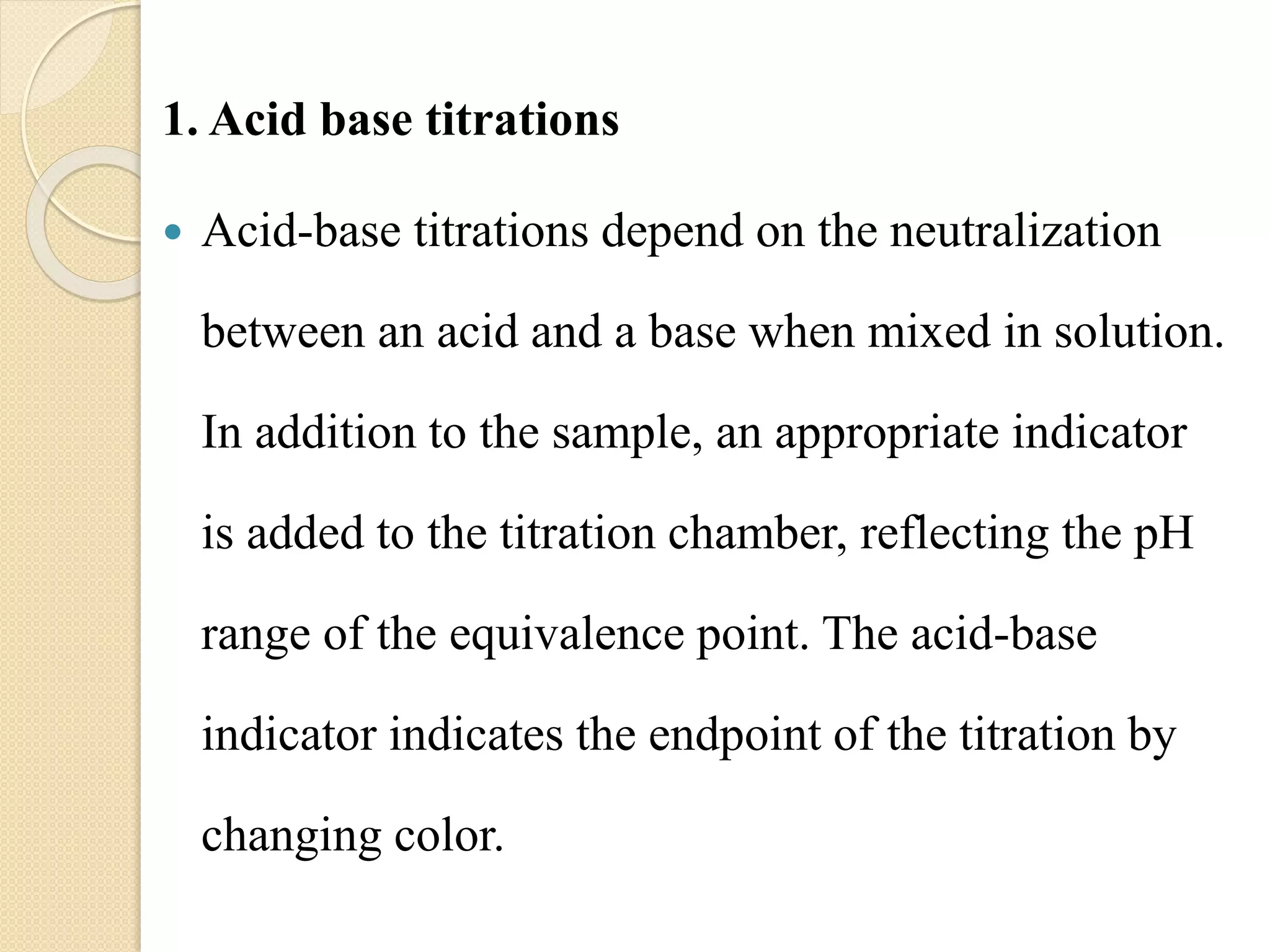 Titration method of analysis | PDF
