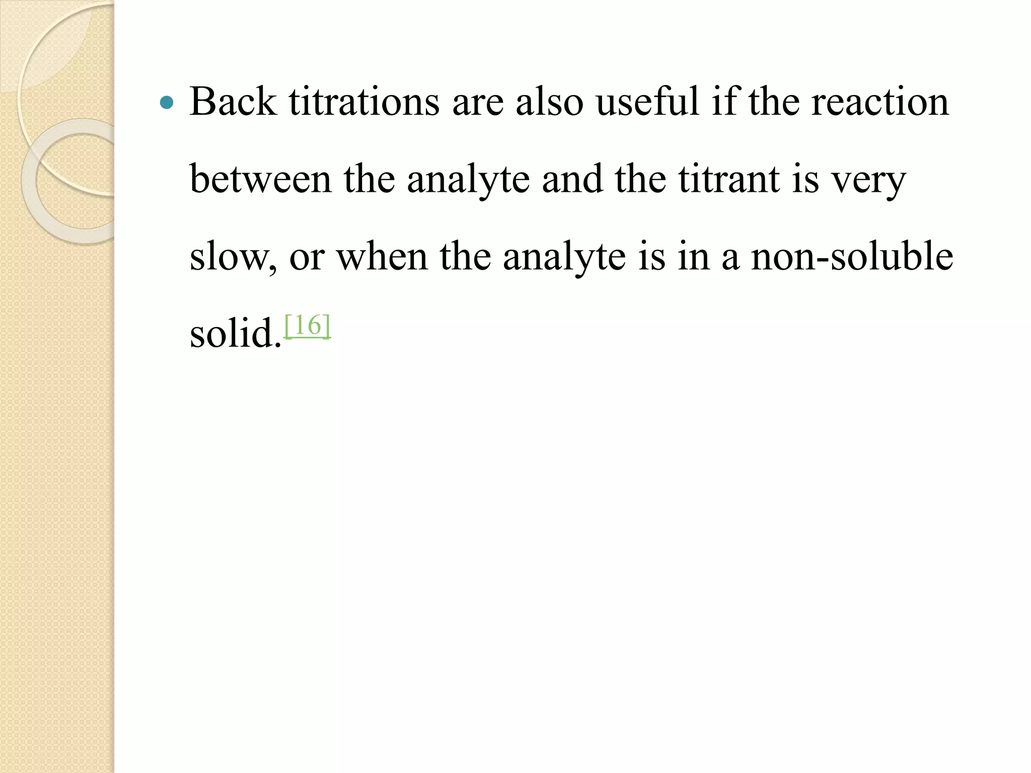 Titration method of analysis | PDF