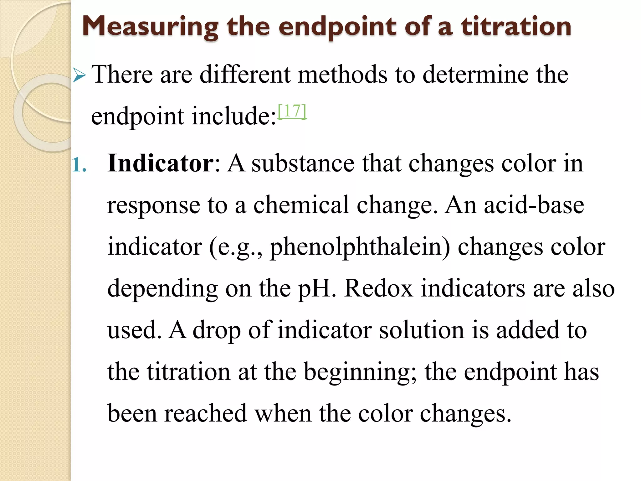 Titration method of analysis | PDF