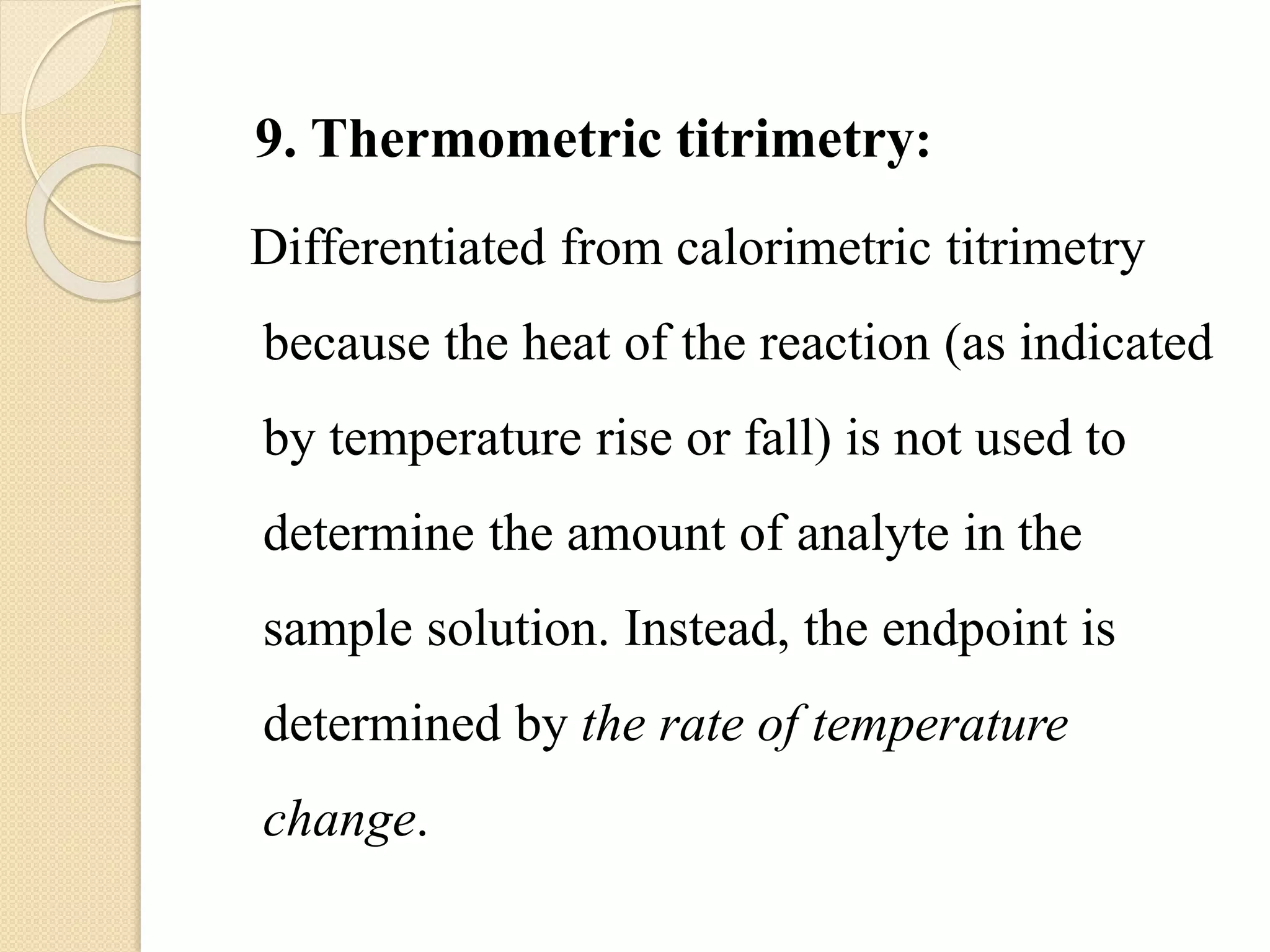 Titration method of analysis | PDF