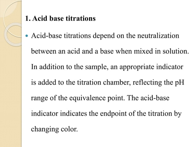 Titration method of analysis | PDF | Chemistry | Science