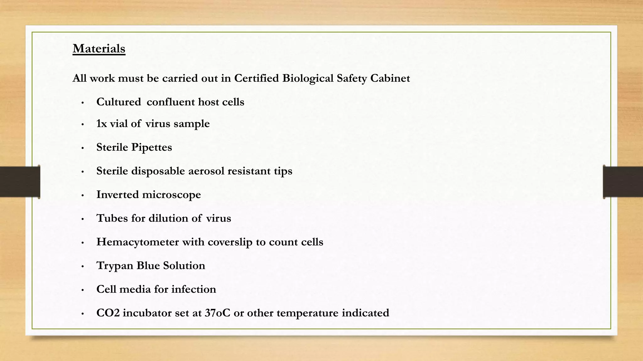 Titration and isolation of viruses using cell cultures | PPTX