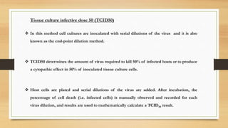 Titration and isolation of viruses using cell cultures | PPTX