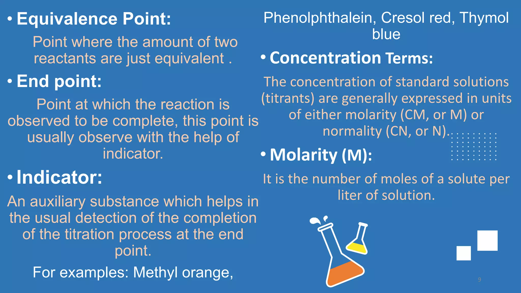 Titrametric Analysis and its types | PPTX