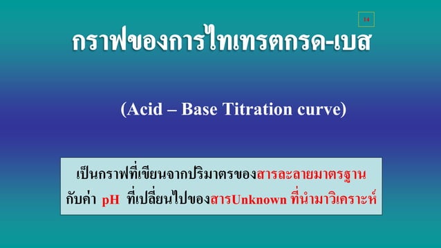 Titration curve & buffer solution | PDF