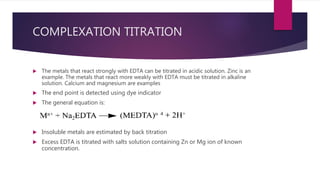 Titration methods for quantification of pharmaceutical products | PPTX