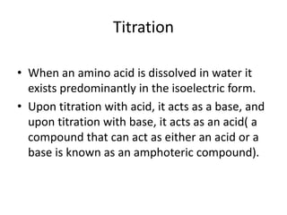Titration_of_amino_acids.ppt | Chemistry | Science