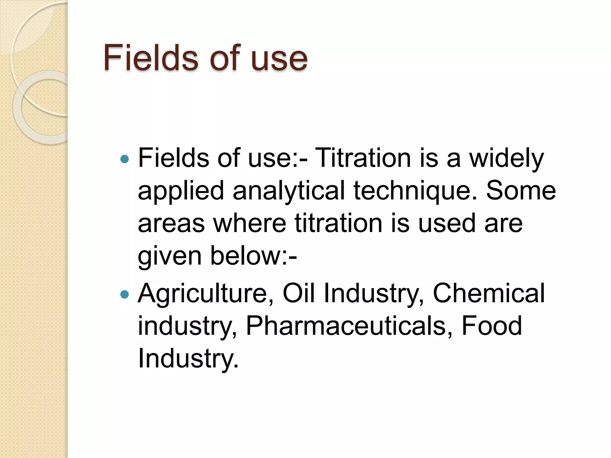 Titration or titrimetry | PPTX