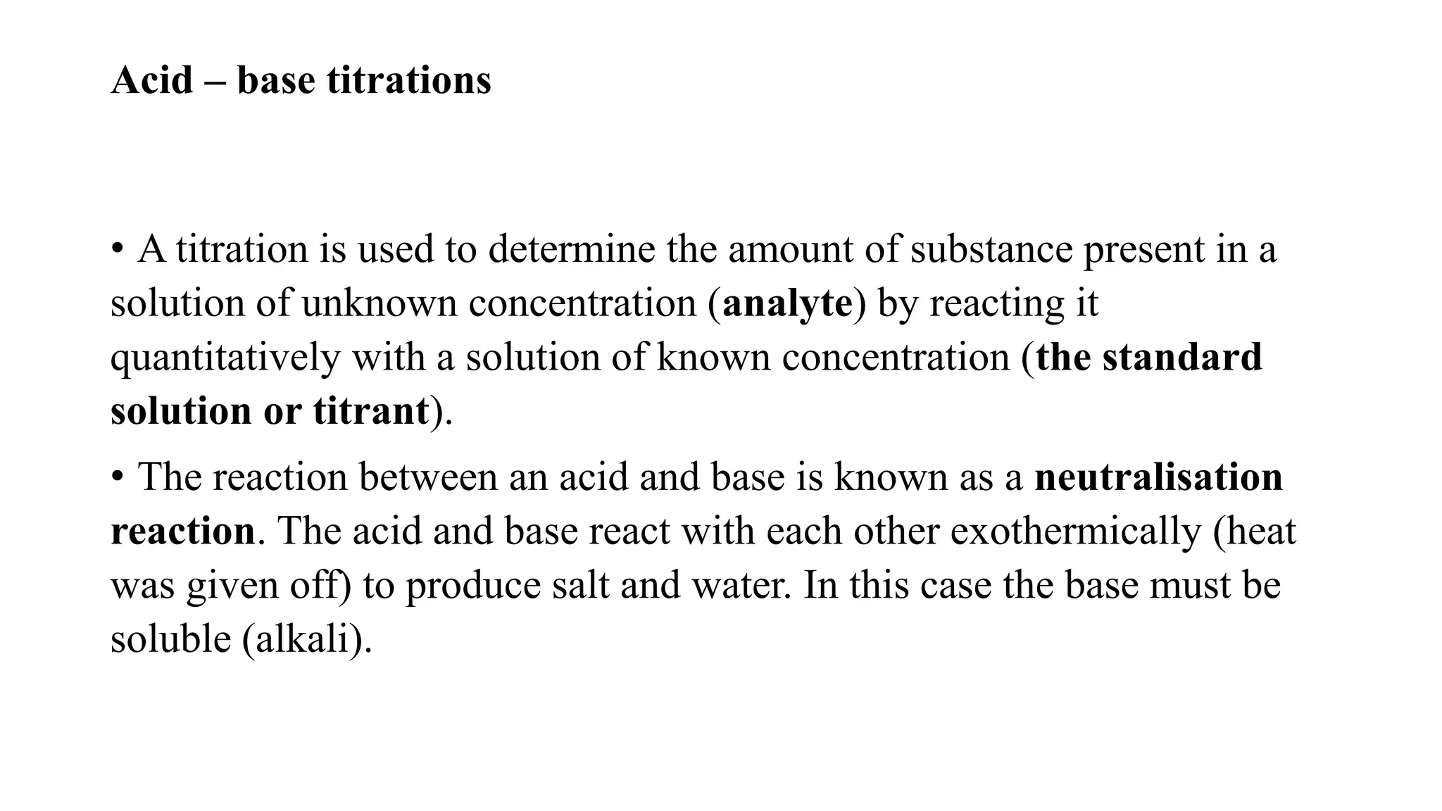 TITRATION PPT.pptx for cape chemistry unit 1 | PPTX