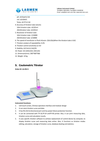 Titrators | PDF | Chemistry | Science