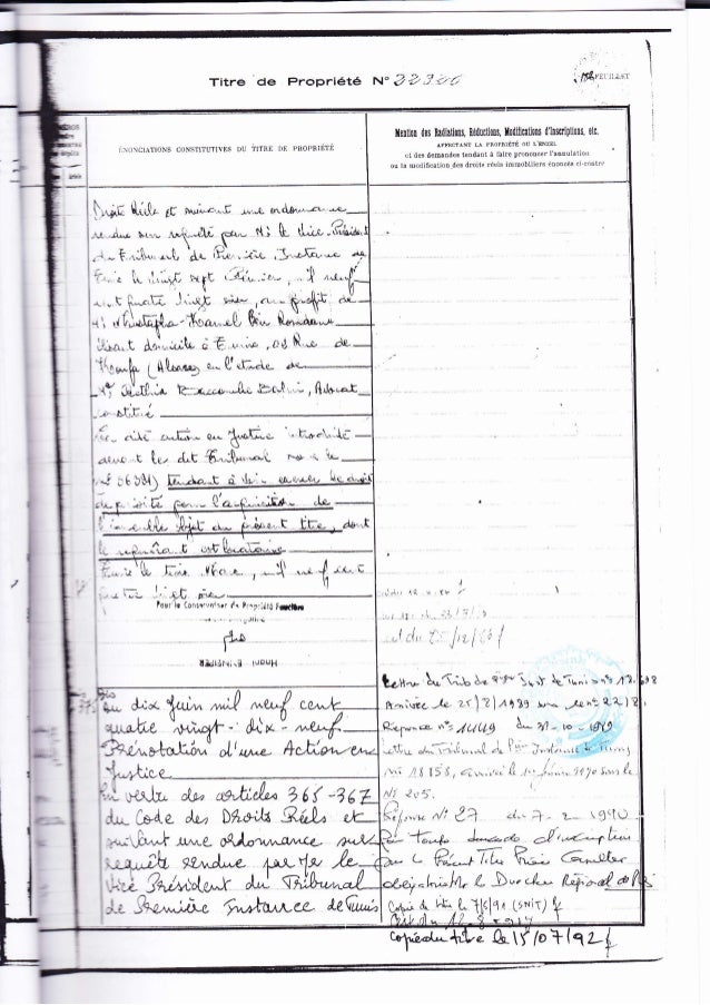 Titre foncier 1