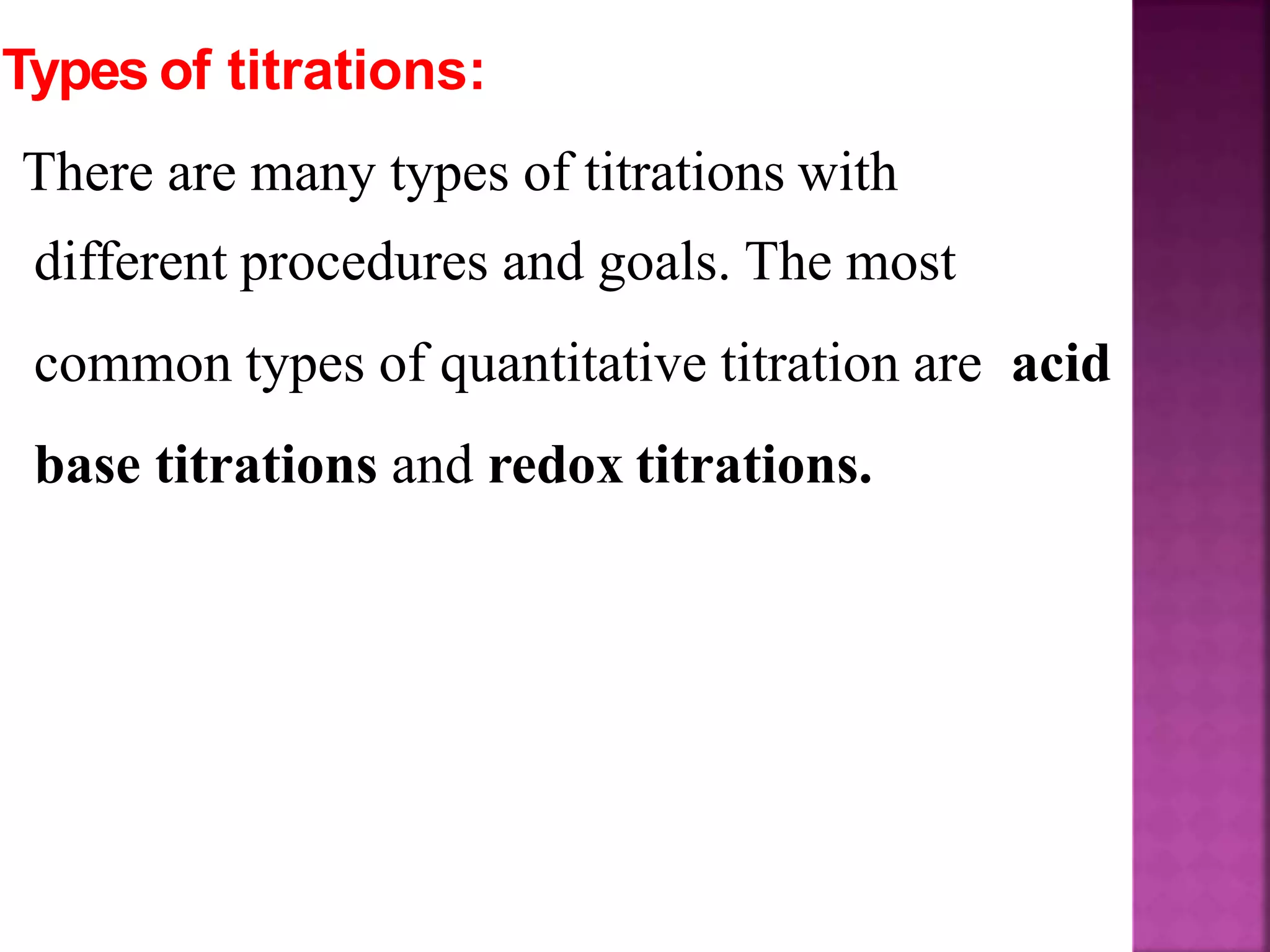 Titrimetric analysis | PPTX