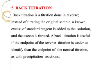 Titrimetric analysis | PPTX