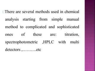 Titrimetric analysis | PPTX