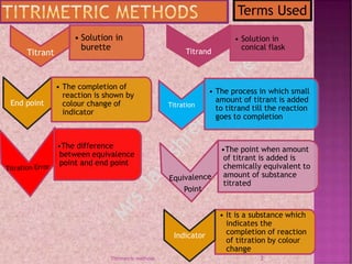 Titrimetric methods | PDF