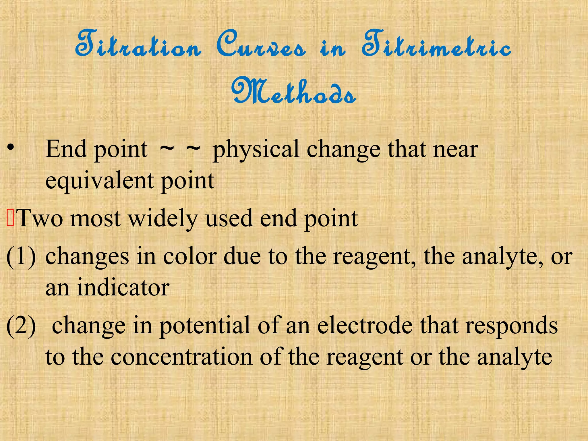 Titrimetric Methods | PPT