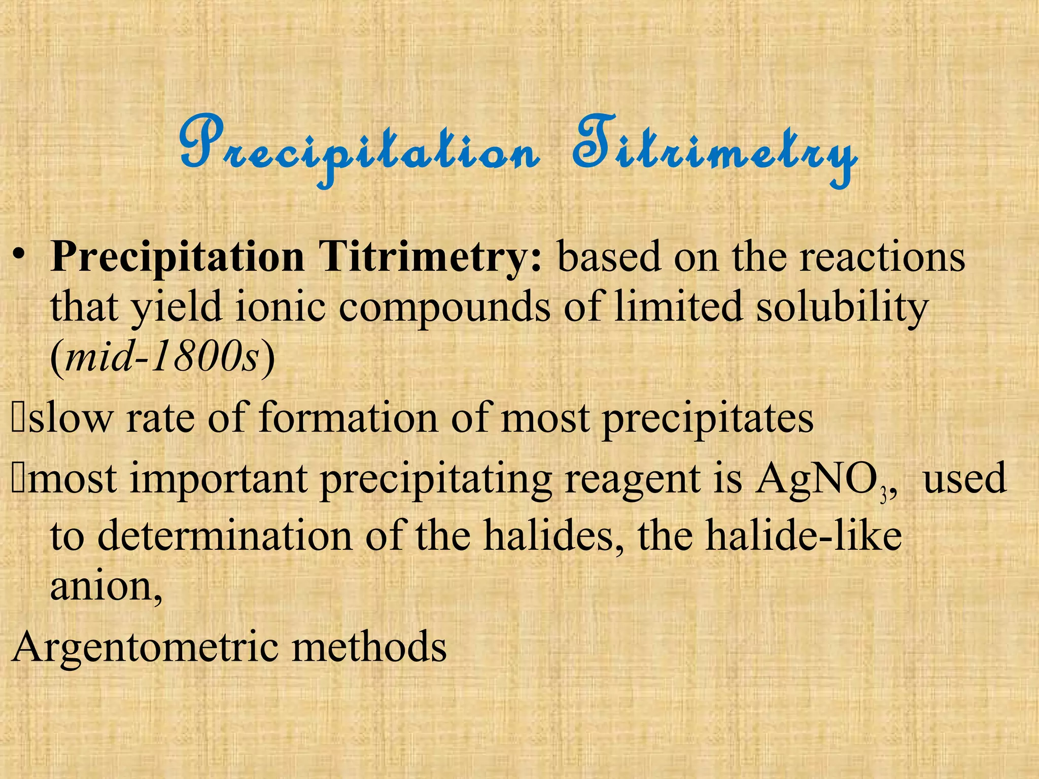 Titrimetric Methods | PPT