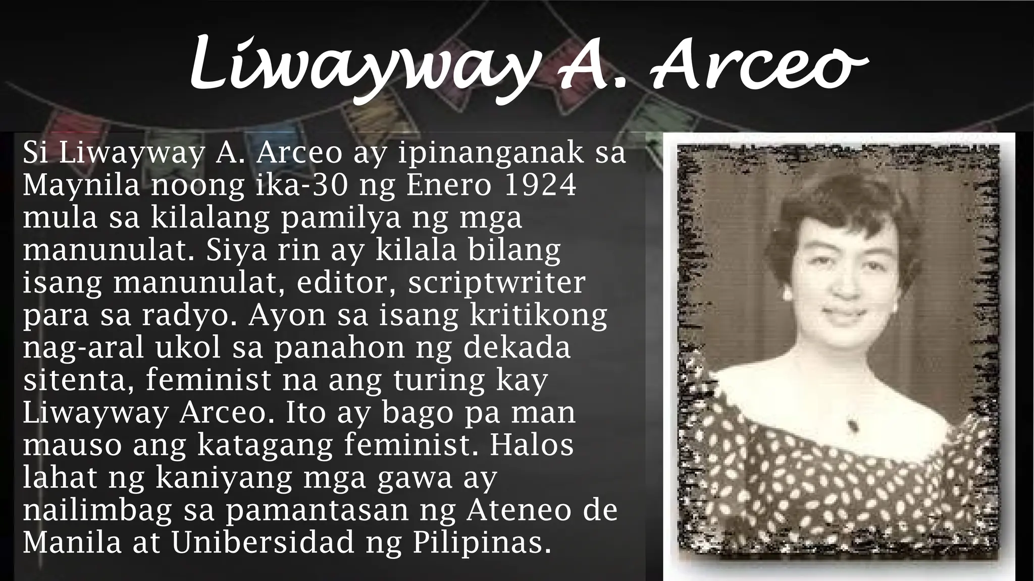 TITSER ni Liwayway Arceo (Sosyedad at Literatura) | PPTX