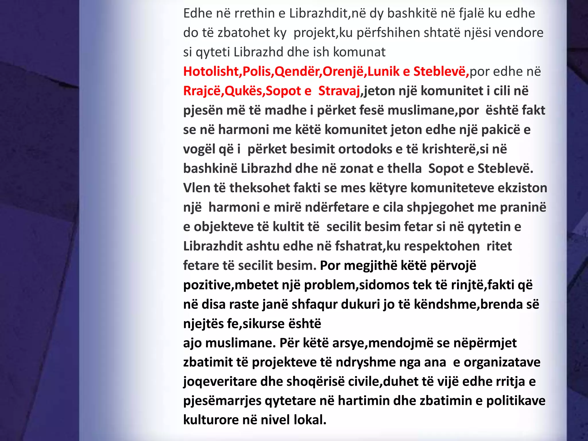 Titulli i projektit per prezantim ne power point | PPTX