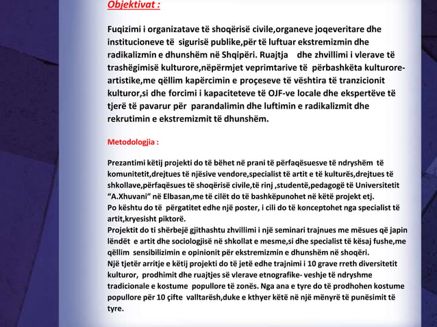 Titulli i projektit per prezantim ne power point | PPTX
