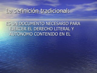 Titulos De Credito | PPT