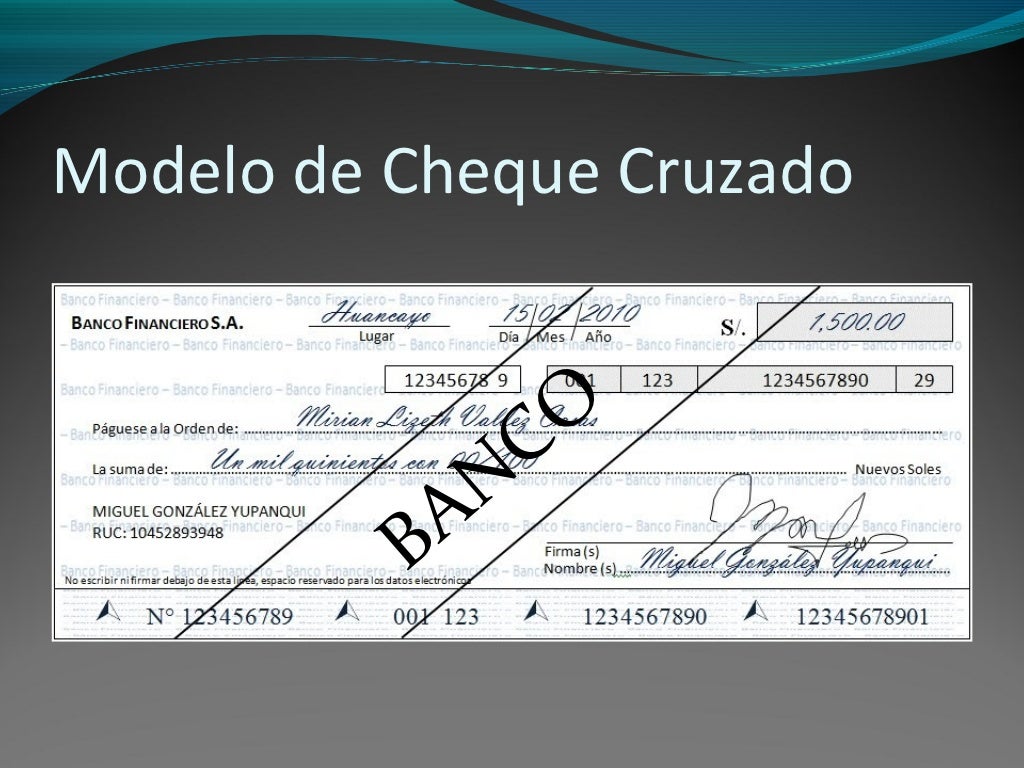 el cheque